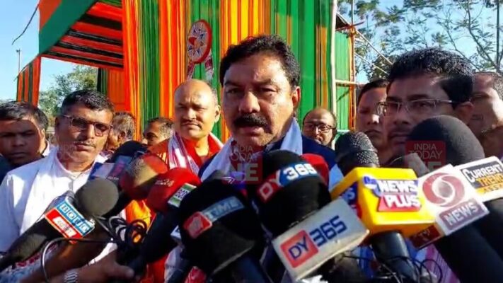 Assam Minister Ranjit Kumar Dass Projects BJP Victory in 11 Lok Sabha ...