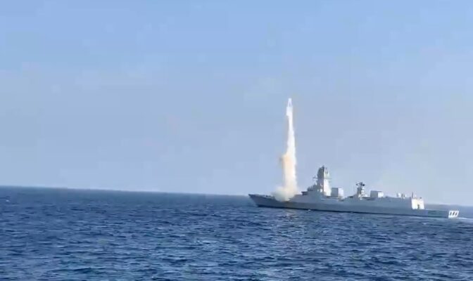 Indian Navy's Imphal Destroyer Hits 'Bulls Eye' in Maiden BrahMos ...